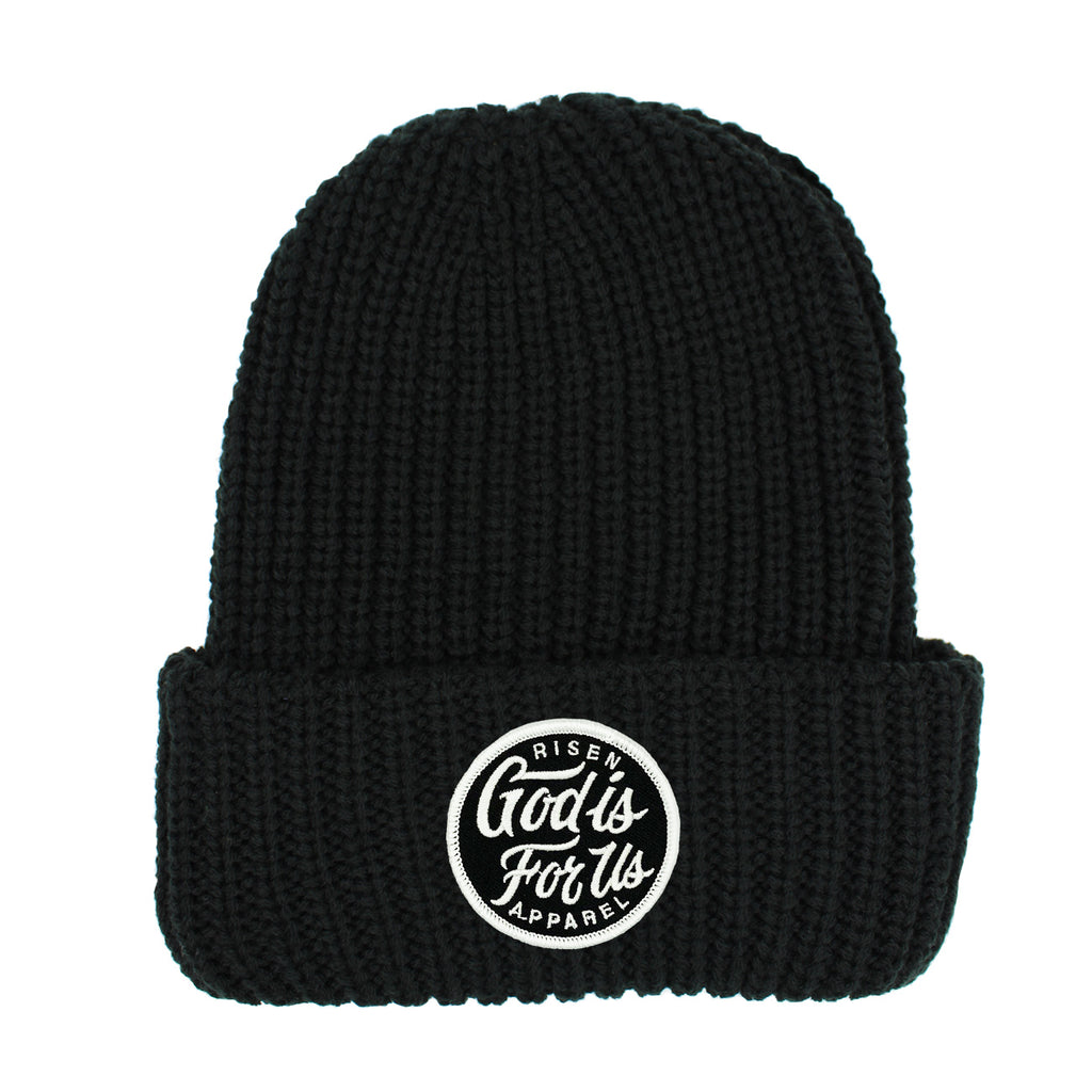 Jesus saves black beanie by risen apparel christian clothing – Risen